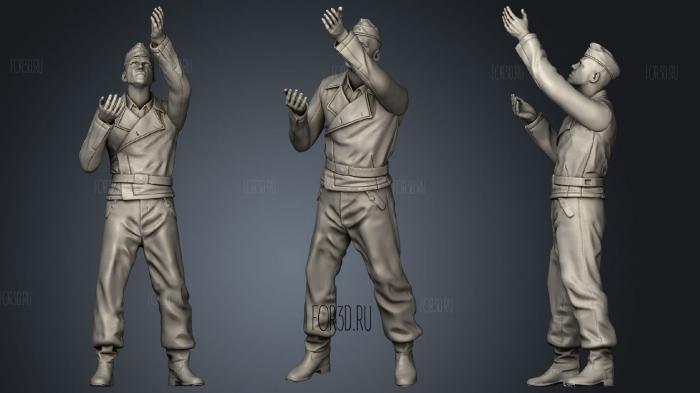 German tank crew 1 | 3d stl model for CNC